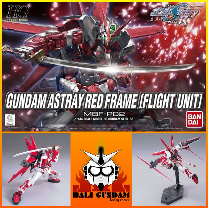 Jual HG 1/144 MBF-P02 GUNDAM ASTRAY RED FRAME WITH FLIGHT UNIT Bali Gundam Hobby Corner Bandai ...