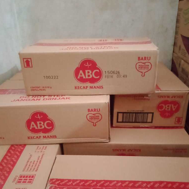 Jual 1 Dus Kecap Manis ABC Refill isi 48 Pcs x 62 gram | Shopee Indonesia