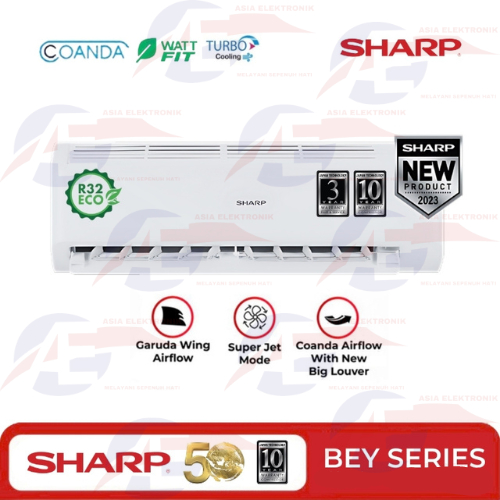 Jual SHARP AH-A5BEY AC SPLIT 1/2 PK STANDARD BASIC GARUDA SERIES 1/2 PK | Shopee Indonesia