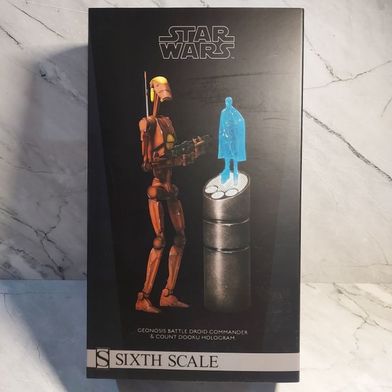Jual Sideshow Sixth Scale STAR WARS Geonosis Battle Droid Commander ...