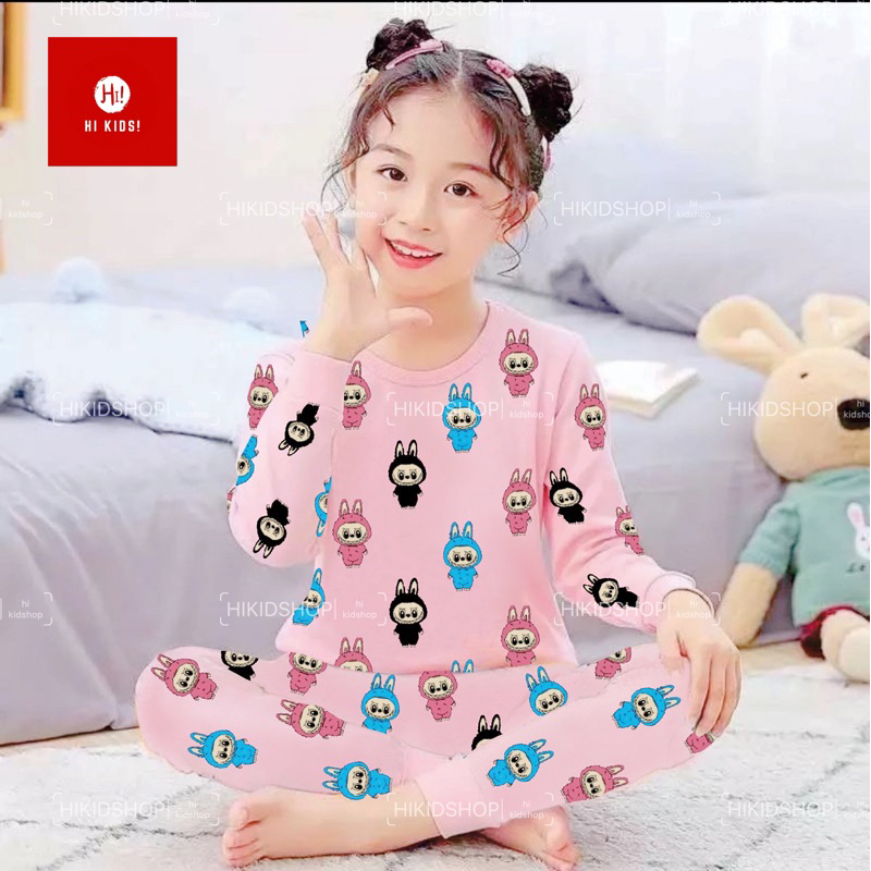 Jual hikids BAJU TIDUR ANAK SPECIAL EDITION LABUBU 011 LENGAN PANJANG USIA 2-10 TAHUN/ SETELAN ...