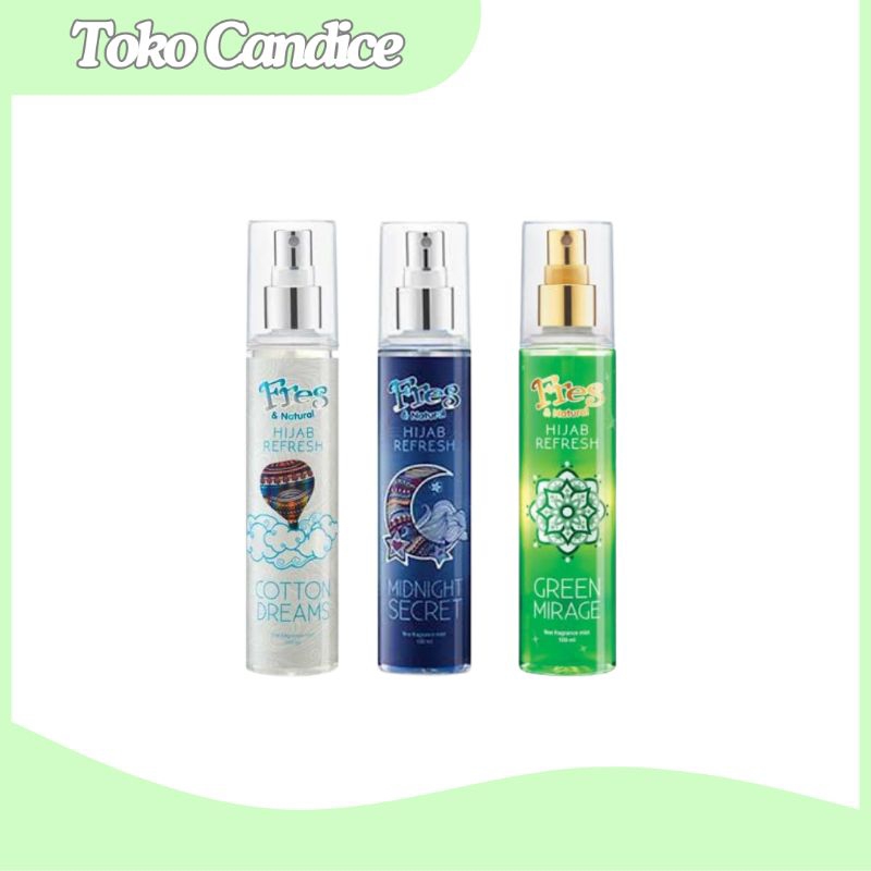 Jual Fres & Natural Hijab Refresh 100ml Varian Cotton Dreams/Green ...