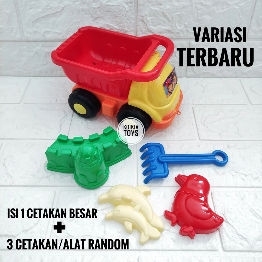 Jual Mainan Anak Mobil Mobilan Truk Truck Angkut Pasir Dan Cetakannya ...