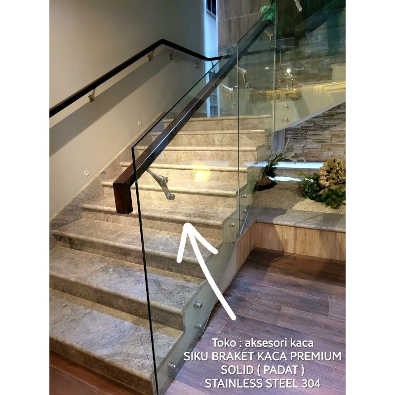 Jual SIKU BRAKET KACA HANDRAIL KOTAK SOLID PADAT PREMIUM HANDRAIL KOTAK ...