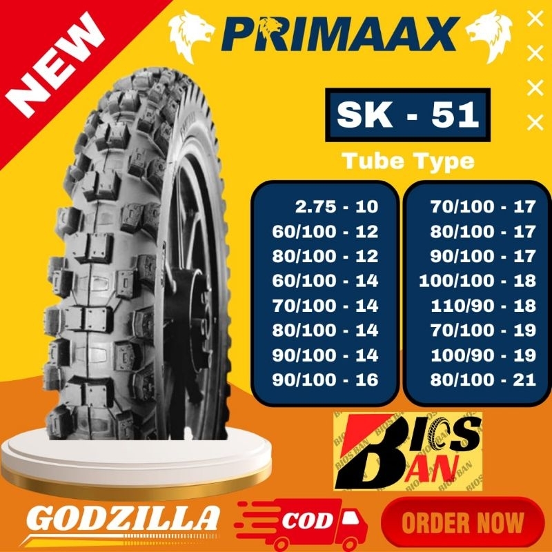 Jual BAN TRAIL SK-51 RING 10 12 14 16 17 18 19 21 PRIMAAX | Shopee ...