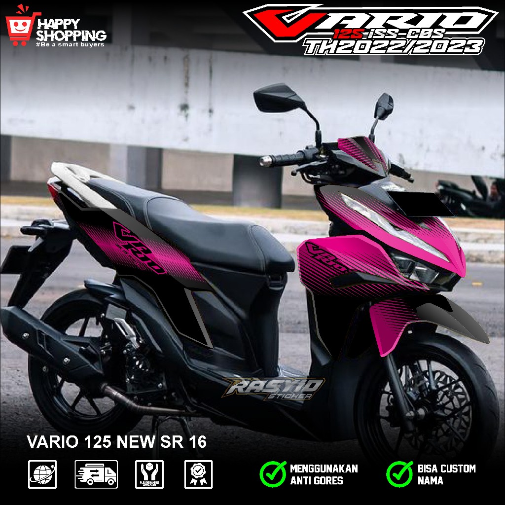 Jual Sticker Decal Full Body Honda Vario 125 New CBS ISS 2022 2023 2024 ...