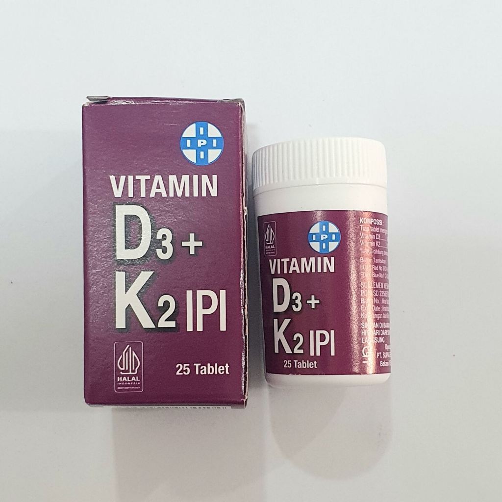 Jual VITAMIN D3 K2 IPI 25 TABLET, READY HALAL, TEMPO SFF | Shopee Indonesia