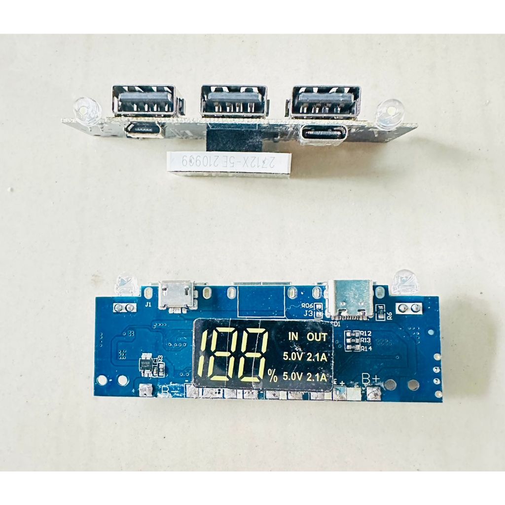 Jual MODUL MODULE PB POWERBANK POWER BANK DIY 1 PORT 5V 2.1A DENGAL LCD ...