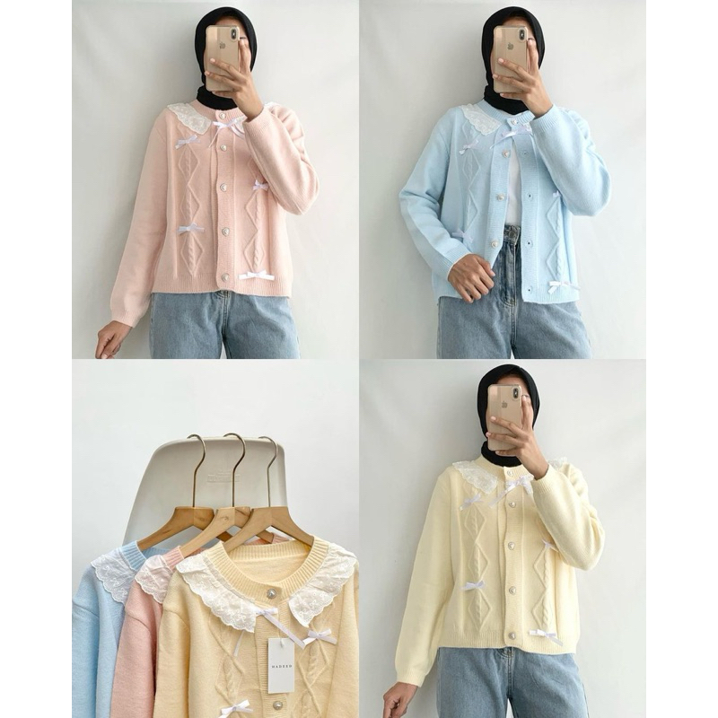 Jual Kimoru Cardigan Rajut Knit Korean Premium | Shopee Indonesia