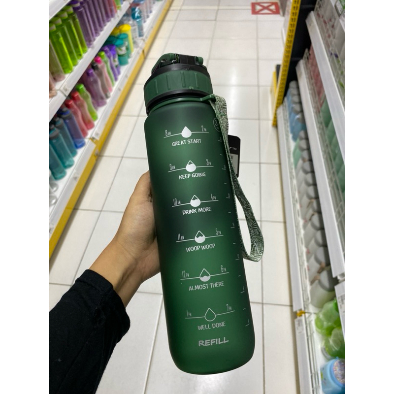 Jual mr. DIY Botol Minum 1 Liter (4 warna) | Shopee Indonesia