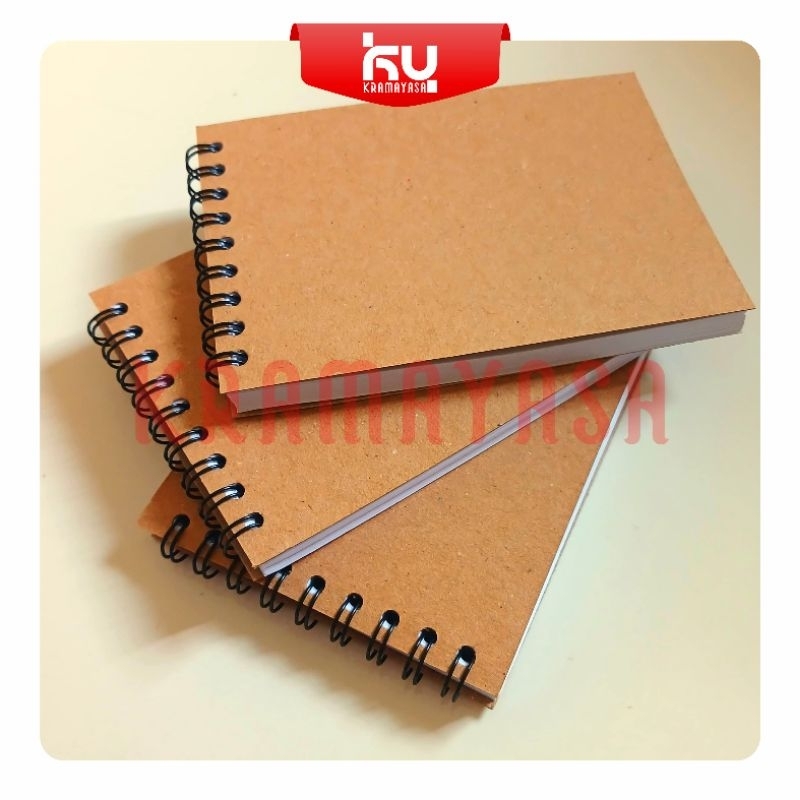 Jual Notebook Mini B7 50 lembar Buku Saku Polos Spiral Buku Mini Kecil ...
