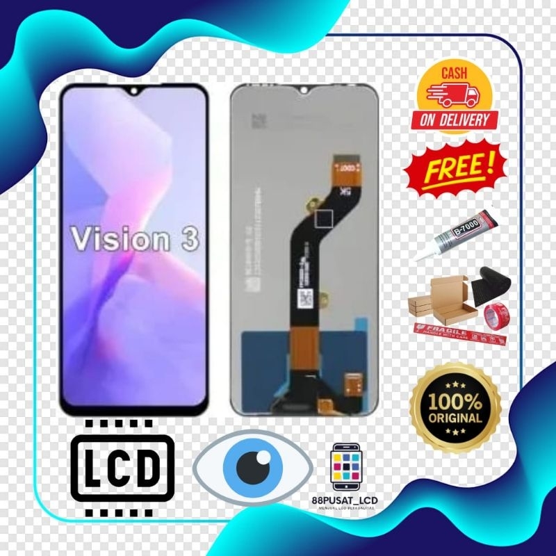 Jual LCD FULLSET ITEL VISION 3 / VISION 5 / S663LC / S661L / S661LN ...