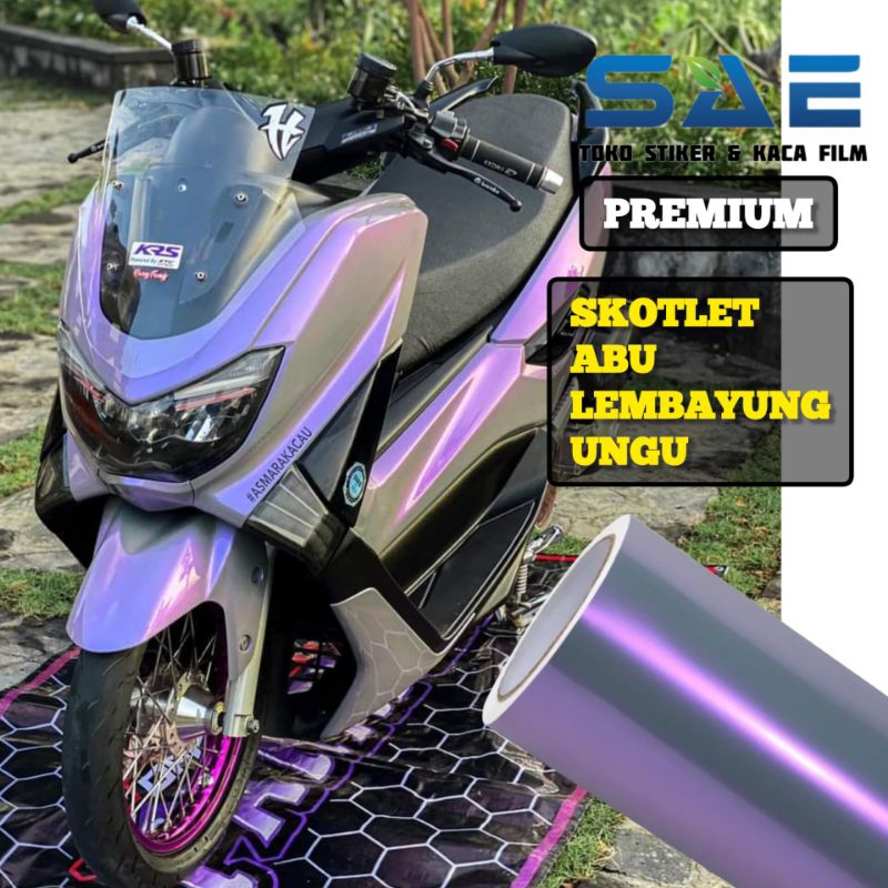 Jual Sticker Skotlet Motor Abu Lembayung Ungu Merek WT Premium Original ...