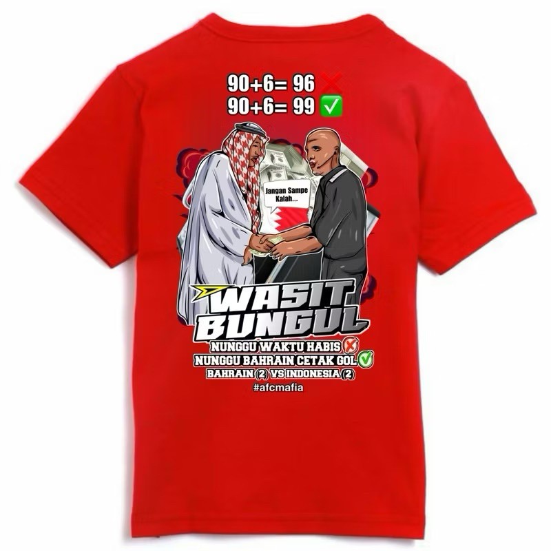Jual Kaos Botak Kemaki V2 Kaos Wasit Bungul Wasit Curang Bahrain vs ...