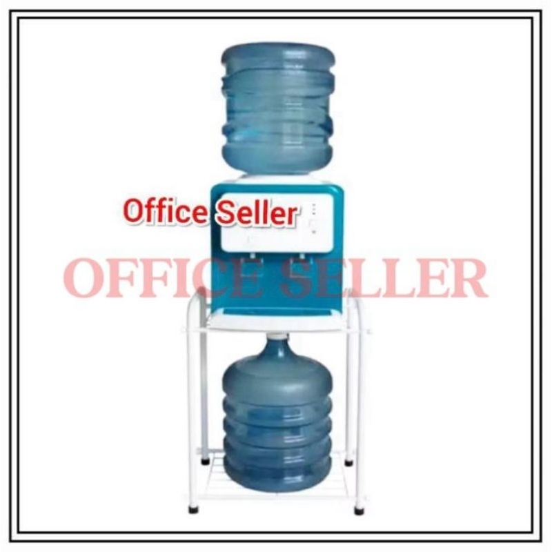 Jual Rak Serbaguna 2 Susun PUTIH | Meja Dispenser Besi Plat | Rak Galon ...
