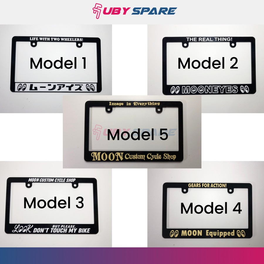 Jual Frame dan Plat Nomor Mooneyes Universal Semua Motor JDM Vespa ...