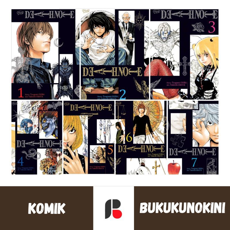 Jual (Original, Segel) Komik Death Note New Edition Vol 1 2 3 4 5 6 7 (End/Tamat) - Tsugumi Ohba ...