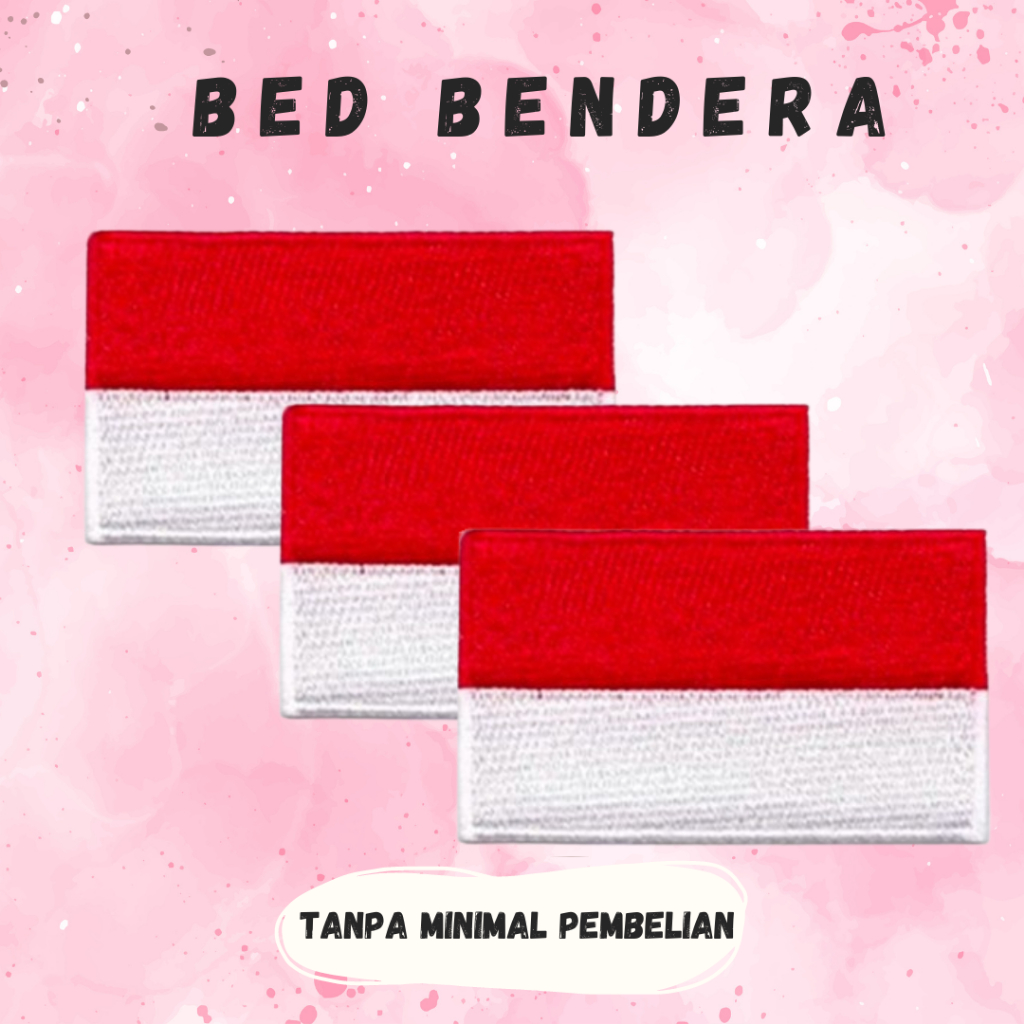 Jual bed bendera sekolah/ bed bendera kerja/ bendera merah putih/ bed ...