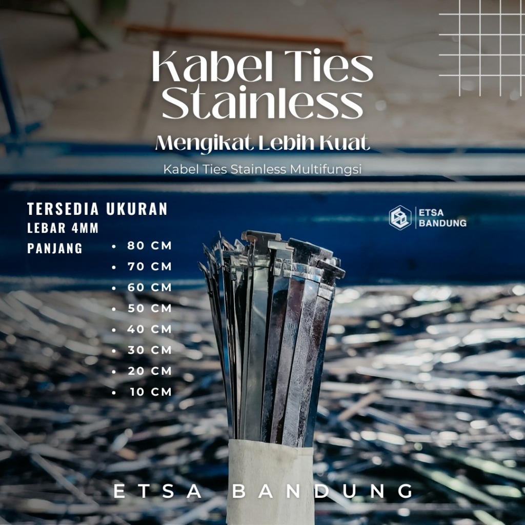 Jual Kabel Ties Stainless Cable Ties Besi High Quality | Shopee Indonesia
