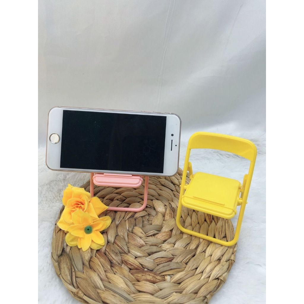Jual Stand Holder Hp Model Kursi / Folding Chair Phone Holder Macaron ...