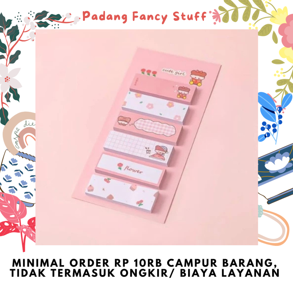 Jual PFS - Sticky Notes Lucu 6IN1 Tempelan Kertas Catatan 120 Lembar ...