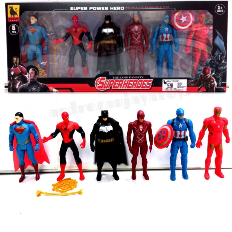 Jual PACIFIC Mainan Avengers Set Isi 6 Pcs Superheroes Mainan Figure ...