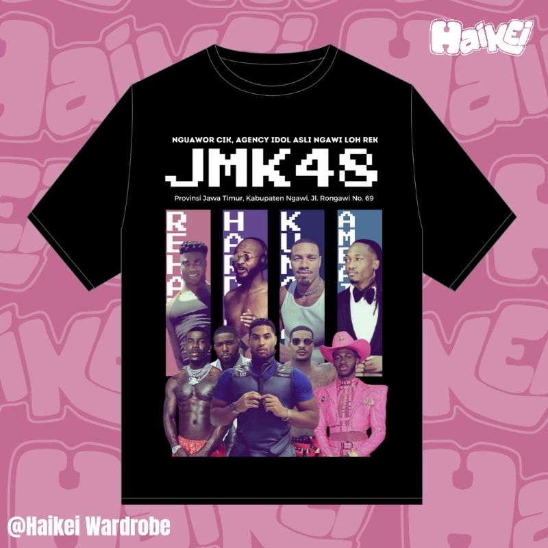 Jual T-Shirt/Kaos JMK48 - Cotton Combed 24s by Haikei | Shopee Indonesia
