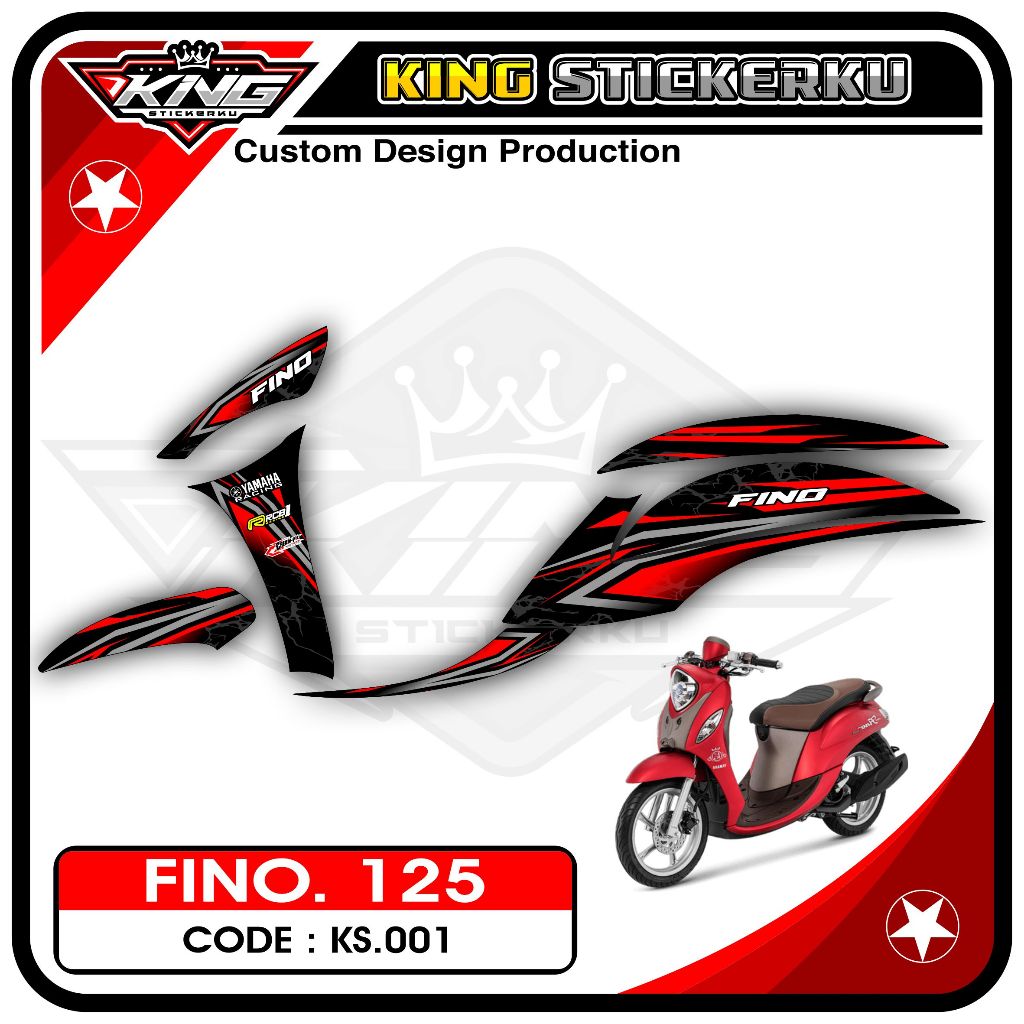 Jual Stiker Fino 125 / Grande - Sticker Striping Aksesoris Motor Fino ...