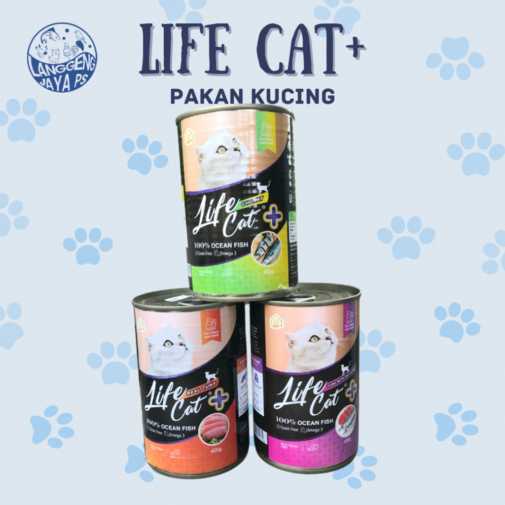 Jual Life Cat Plus Snack Kucing Wetfood kemasan Kaleng 400 gram ...