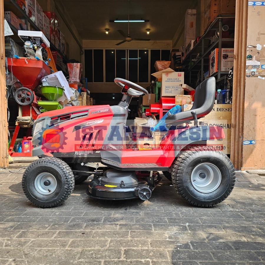 Jual MESIN POTONG BABAT RUMPUT RIDE ON LAWN MOWER 4 RODA POWERZONE PGM ...