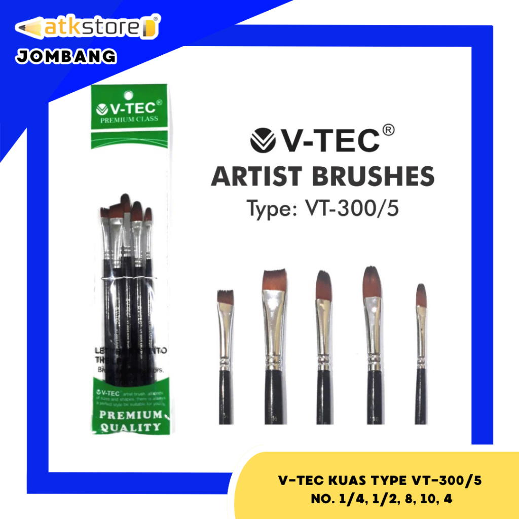 Jual VTEC KUAS TYPE VT-996/6 - KUAS LUKIS - PAKET KUAS LUKIS - ATJ ...