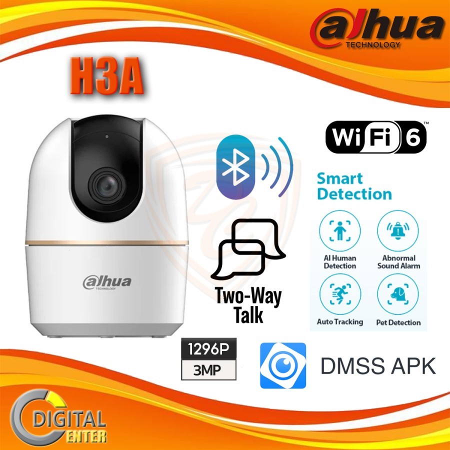 Jual Dahua Hero H3A A1 3MP Indoor Fixed-focal Wi-Fi Pan&Tilt Network Camera | Shopee Indonesia