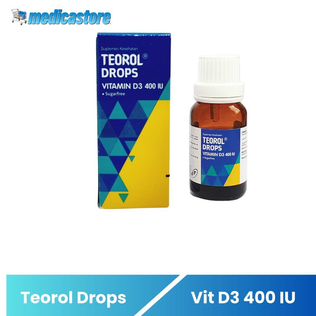 Jual Teorol Drops 400 iu 12.5 ml - Vitamin D3 Anak | Shopee Indonesia