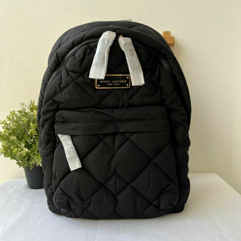 Jual mj bag Preppy natasha quilted Nylon Backpack black | Shopee Indonesia