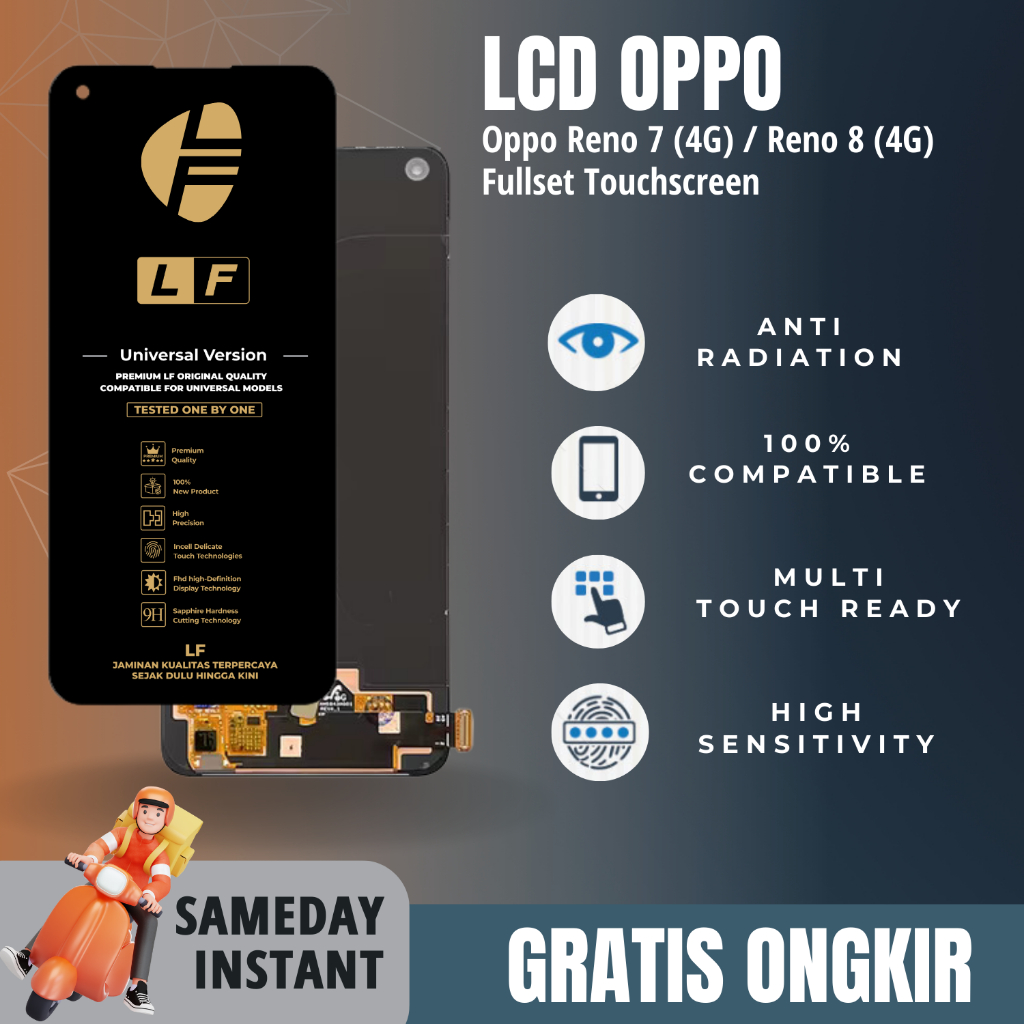 Jual LF - LCD Oppo Reno 7 (4G) / Reno 8 (4G) Fullset Touchscreen ...