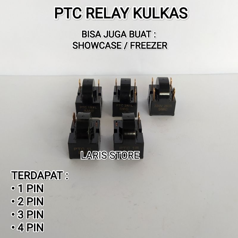 Jual PTC RELAY KULKAS / RILAY COMPRESSOR KULKAS FREEZER SHOWCASE ...