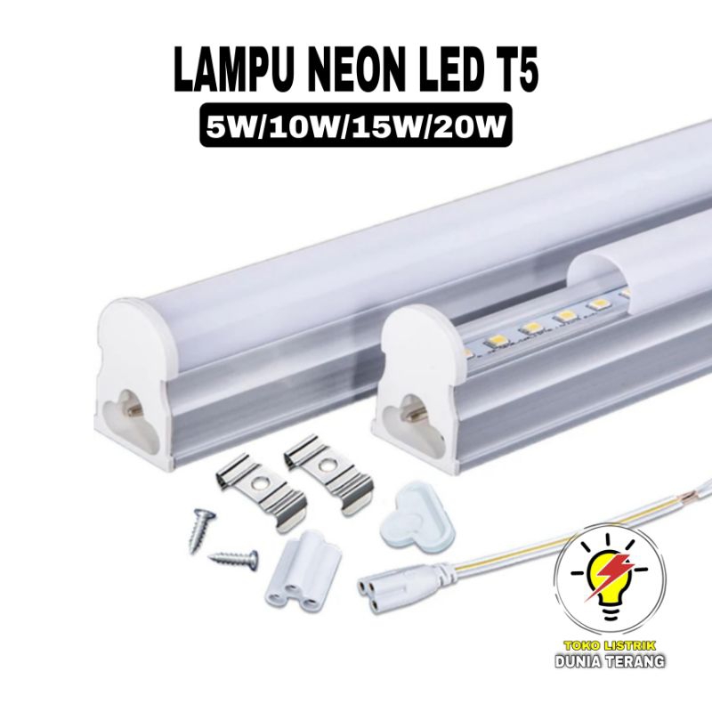 Jual LAMPU T5 NEON TL LED 10W/15W/20W CAHAYA PUTIH | Shopee Indonesia