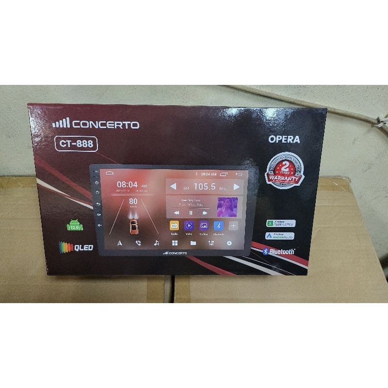 Jual Head unit android Concerto 9 inch ram 2/32gb QLED Carplay Android ...