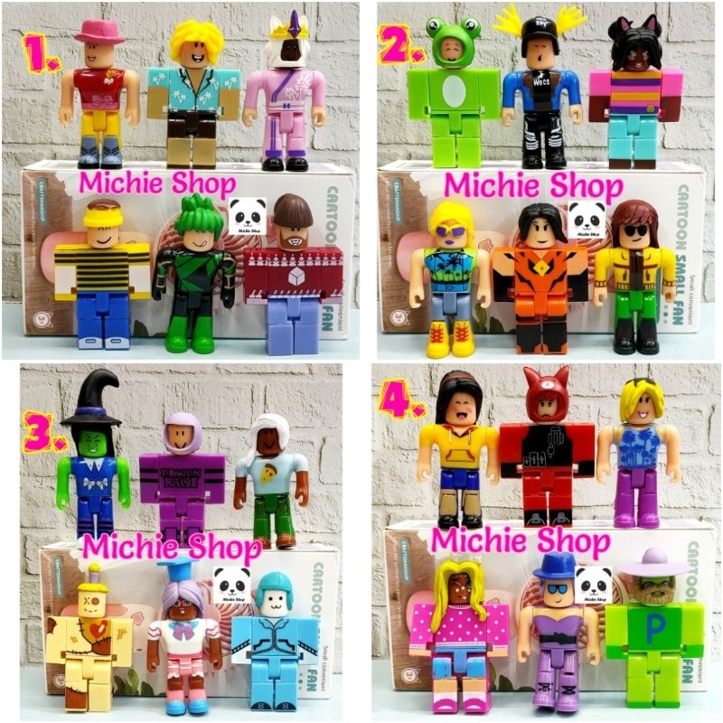 Jual {NEW Model} Figure Mainan Roblox (set 6) toppers Kue Cake ...
