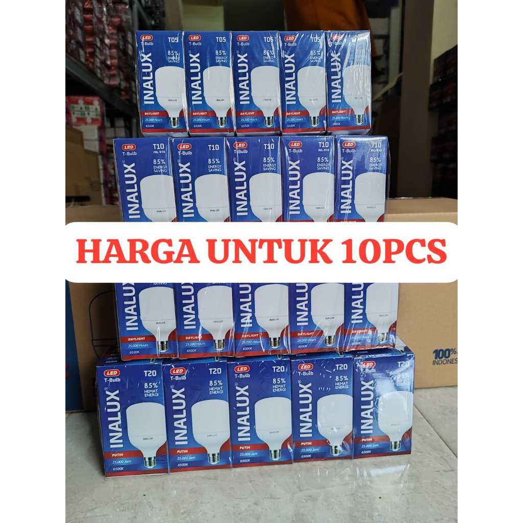 Jual LAMPU LED BOHLAM LED INALUX 5WATT 10WATT 15WATT 20WATT MURAH ...