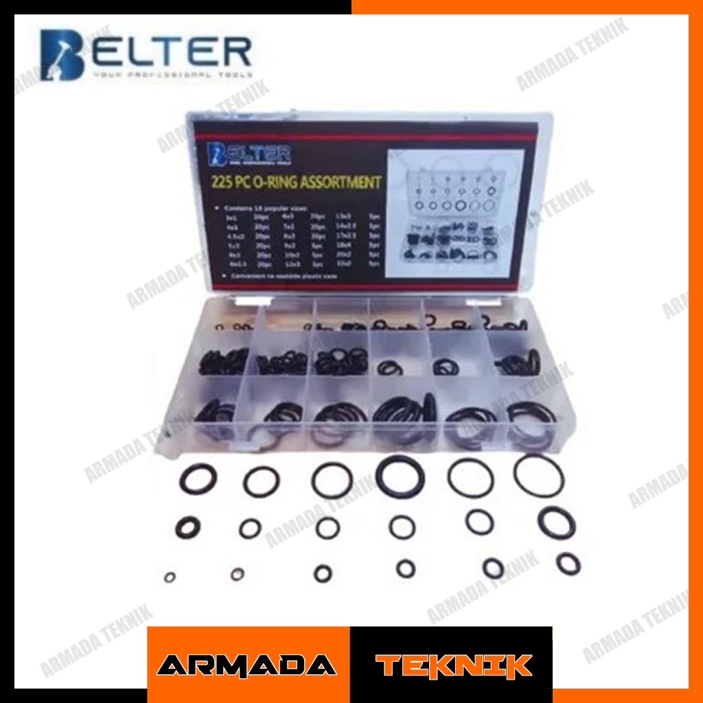 Jual BELTER Karet O Ring Set 225pcs Oring Rubber Seal Tightening | Shopee Indonesia