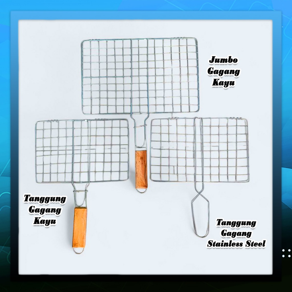 Jual Panggangan Japit JUMBO Kawat Stainless / Panggangan Bakar Ikan ...