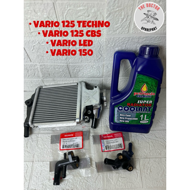 Jual Paket Radiator (KZR)+Air Radiator+Termostat+Selang Buat Motor ...