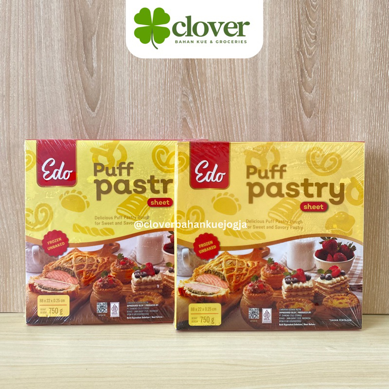 Jual Edo Puff Pastry Sheet Kulit Pastry 750G | Shopee Indonesia