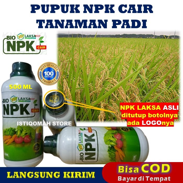 Jual NPK LAKSA GROW 500ml Pupuk NPK Cair Obat Semprot Padi Sawah Yang Paling Bagus - Obat ...