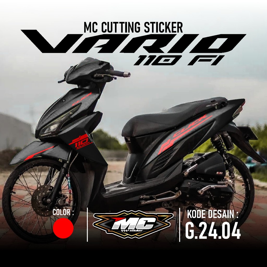 Jual Cutting Sticker Vario 110 FI - Aksesoris Motor Stiker Honda Vario 110 eSP 2015 2016 2017 ...