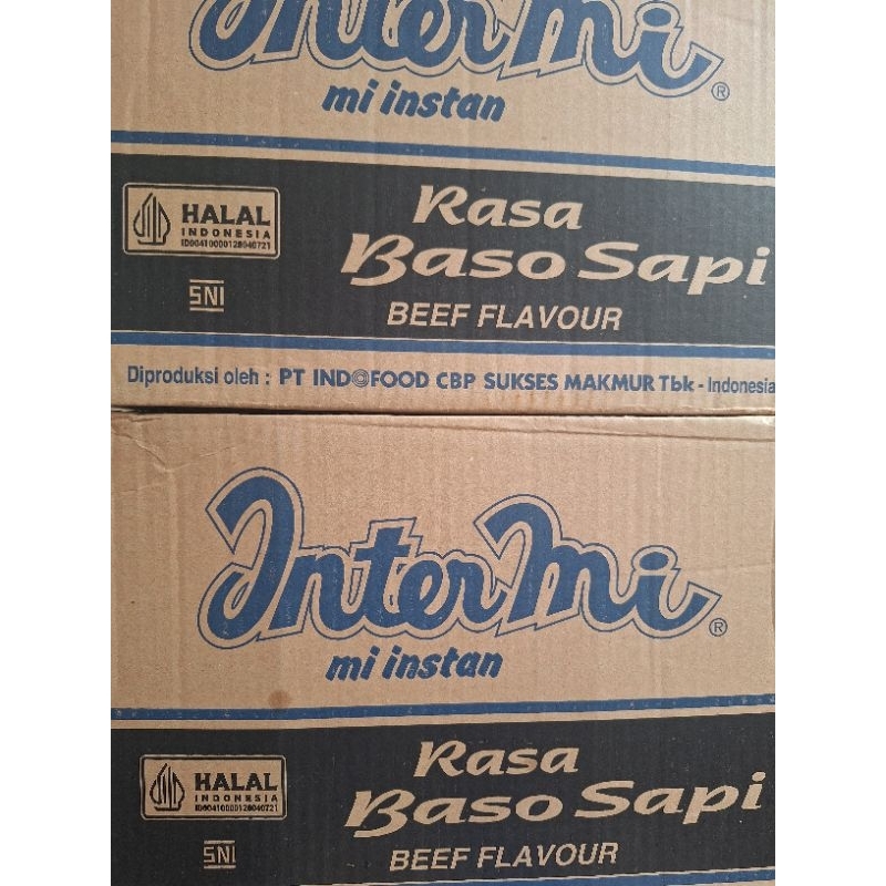 Jual Intermie Mie Instan Rasa Baso Sapi ( 1dus isi 40pcs) | Shopee ...