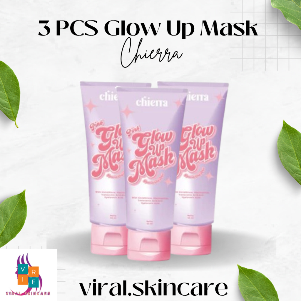Jual Bundling 3pcs Chiera Beauty Pink Glow Up Mask by Chierra ...