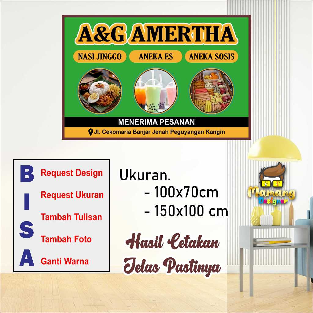 Jual Cetak Spanduk Banner Nasi Jinggo, Aneka Minuman, Aneka Sosis bb ...