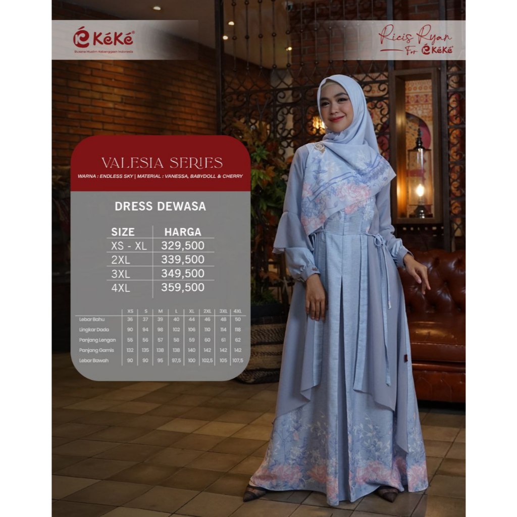 Jual KEKE VALERIA SERIES GAMIS DEWASA | Shopee Indonesia